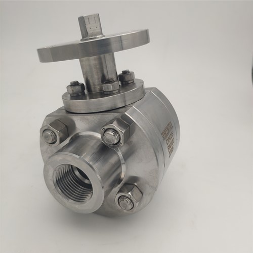 3PCS FORGED STEEL BALL VALVE WITH ISO 5211 MOUNTING PAD